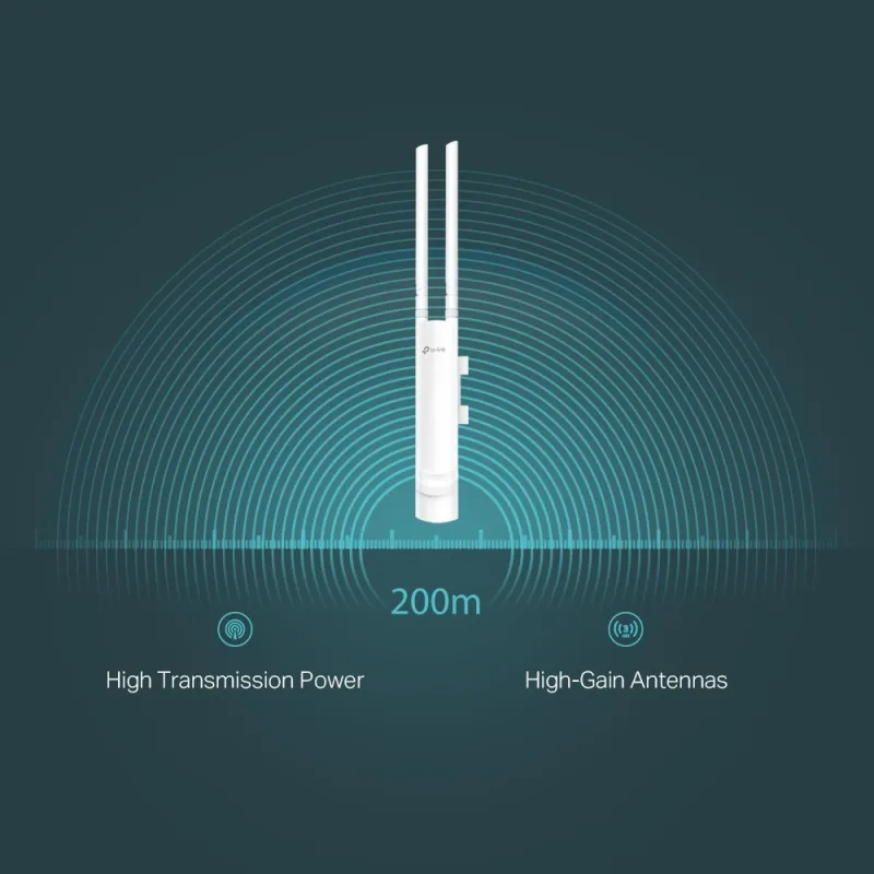 Punto de acceso TP-Link EAP113-Outdoor Wi-Fi N 300 Mbps