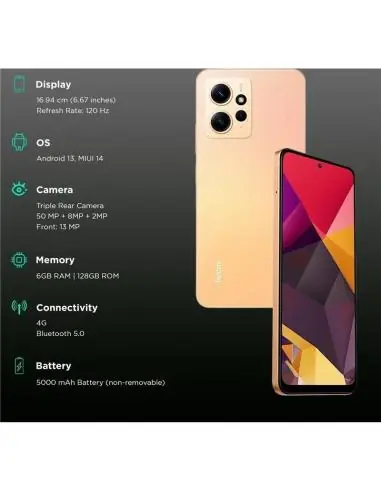 Xiaomi Redmi Note 12 6/128GB Dorado