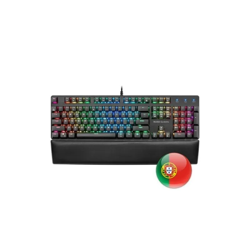 Mars Gaming MK5 Teclado Mecánico Gaming RGB Switch Marrón Portugués