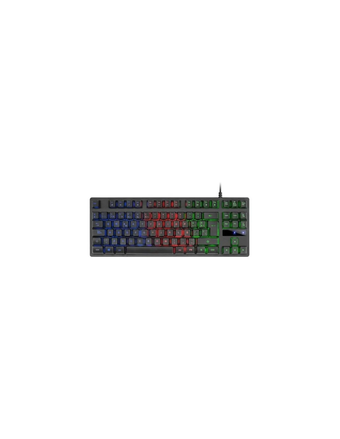 Mars Gaming MK02 TKL Teclado Gaming Híbrido RGB Rojo/Negro