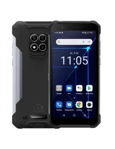 Hammer Construction 6/128GB Rugerizado Negro/Plata