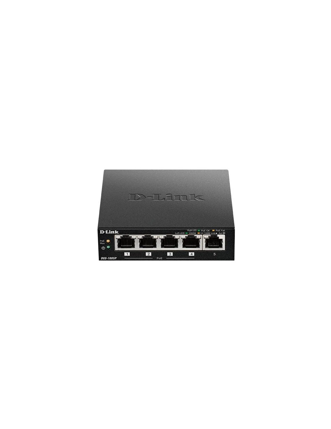D-Link DGS-1005P Switch 5 puertos Gigabit PoE+