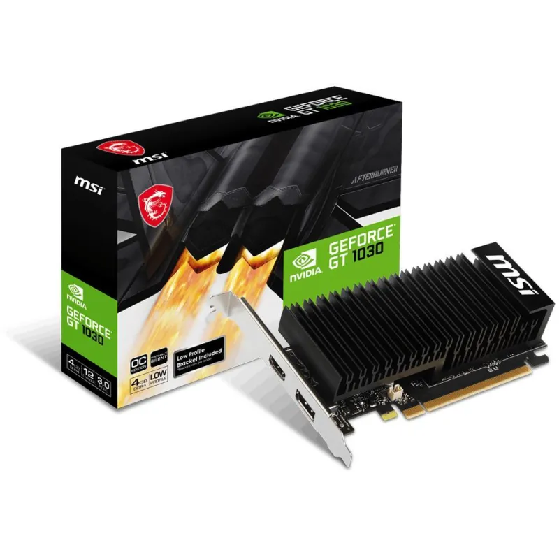 Tarjeta Gráfica MSI GeForce GT 1030 4GHD4 LP OC con 4 GB