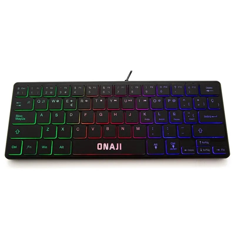 Onaji KII RGB Teclado 60% Gaming Negro