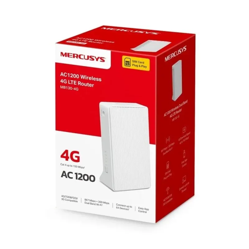 Router con Red Móvil Mercusys MB130-4G