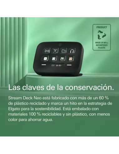 Capturadora de Video y Audio Elgato Stream Deck Neo Negro